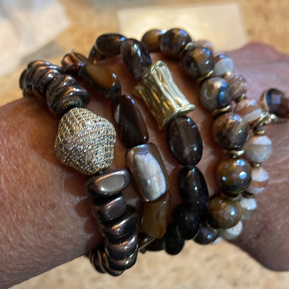 Heather Ford | Jewelry | Heather Ford Stackable Bracelets Set Of 5 ...